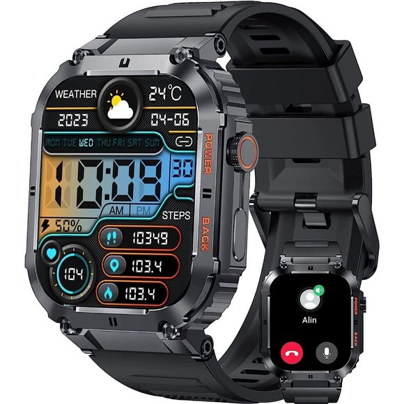 KACLUT | Wearables | Military Smart Watch 0m Waterproof Rugged ...